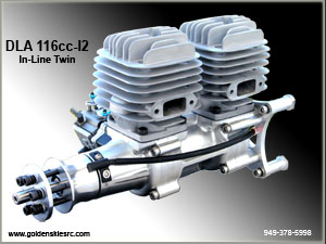 DLA 116cc In-Line Engine